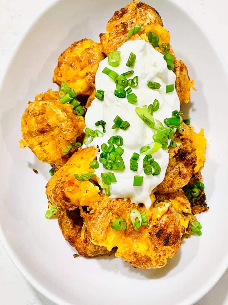 Cheesy Smashed Potatoes - House of G&K Recipes