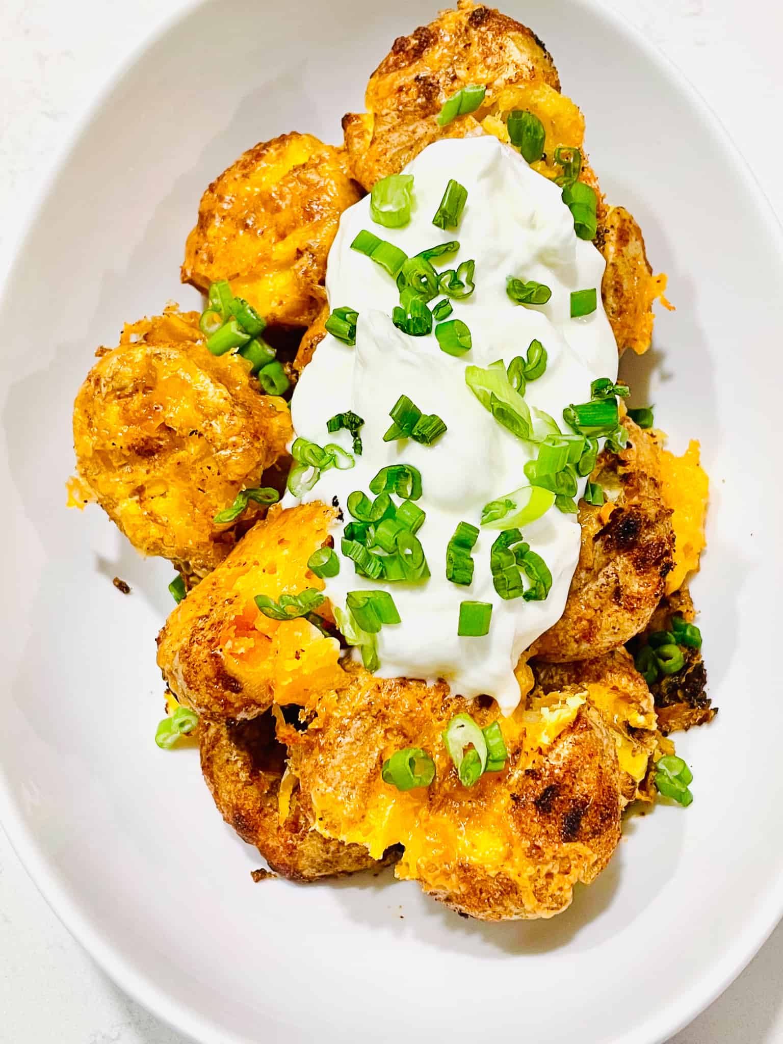 Cheesy Smashed Potatoes - House of G&K Recipes