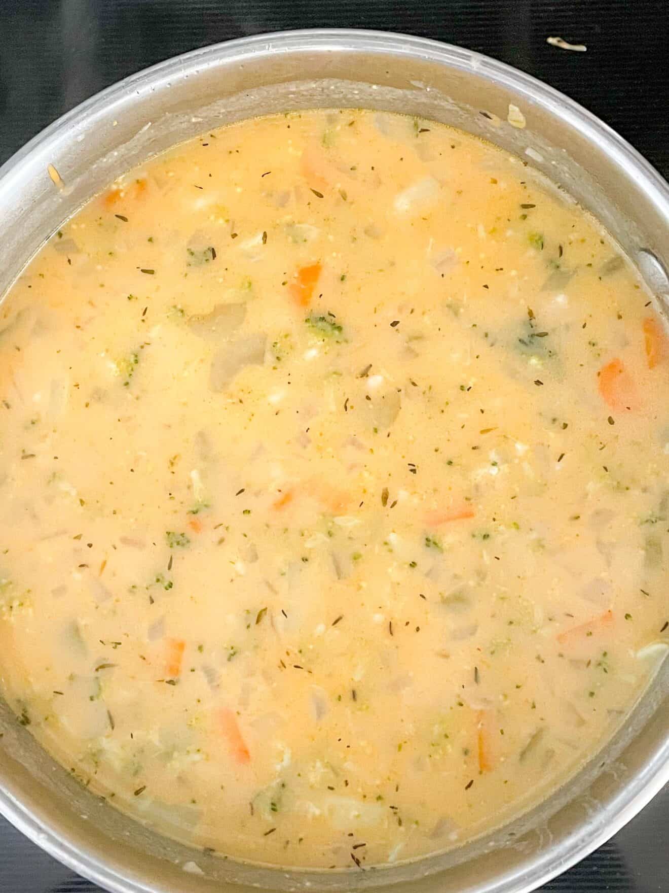 Broccoli and Cheddar Soup with Rice - House of G&K Recipes