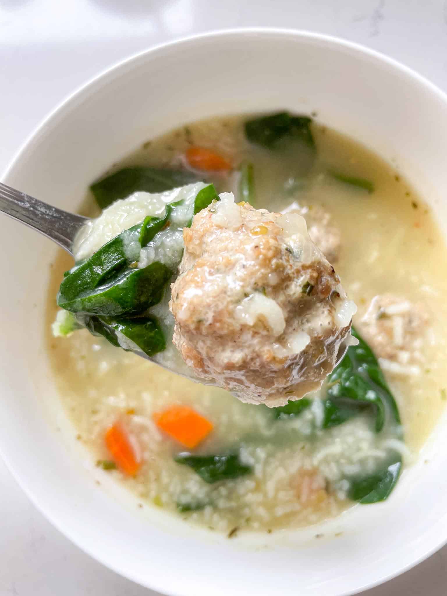 Meatball Spinach Soup - House of G&K Recipes